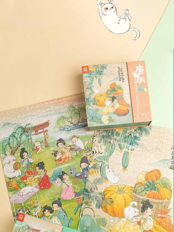 Vinlaa-Tang Dynasty Market 500 Piece Puzzle - TopPuzzleShop