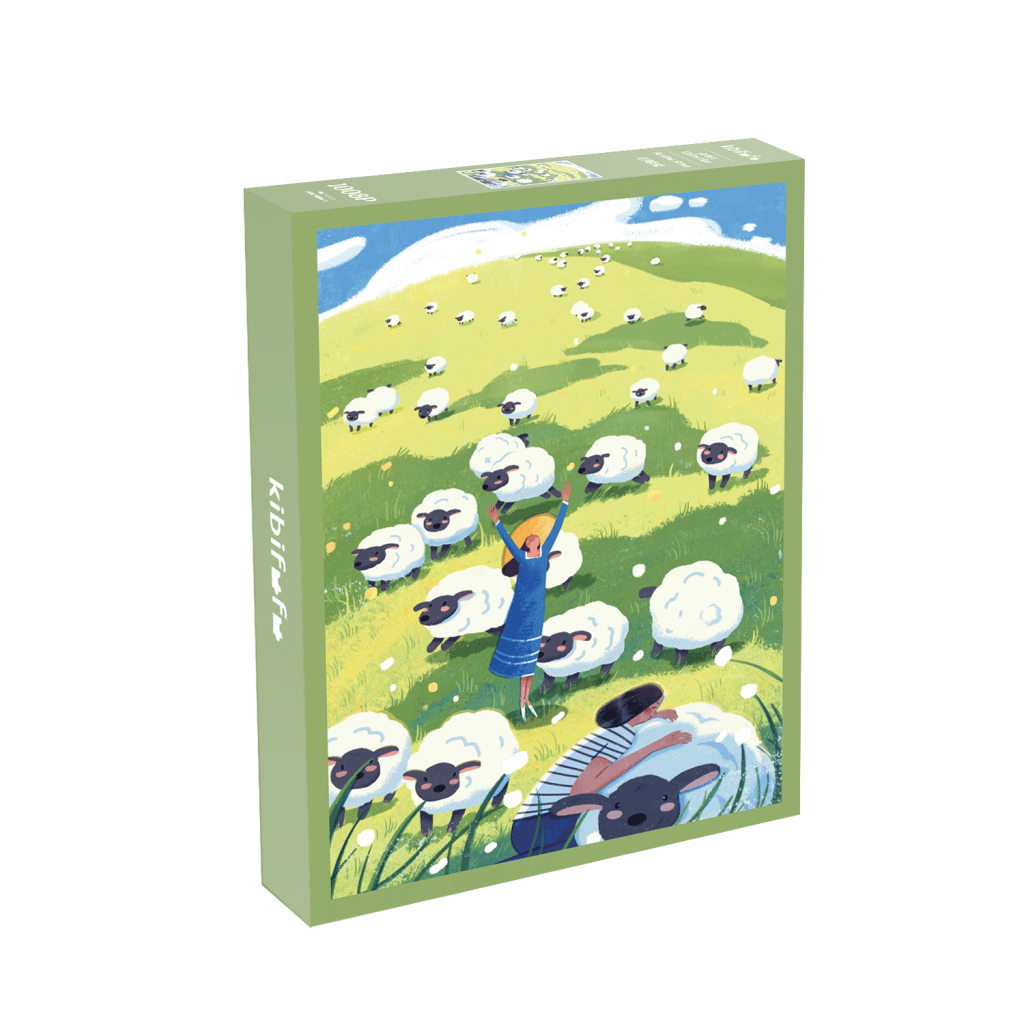Kibifufu-Cute Sheep Jigsaw Puzzle 500pcs - TopPuzzleShop