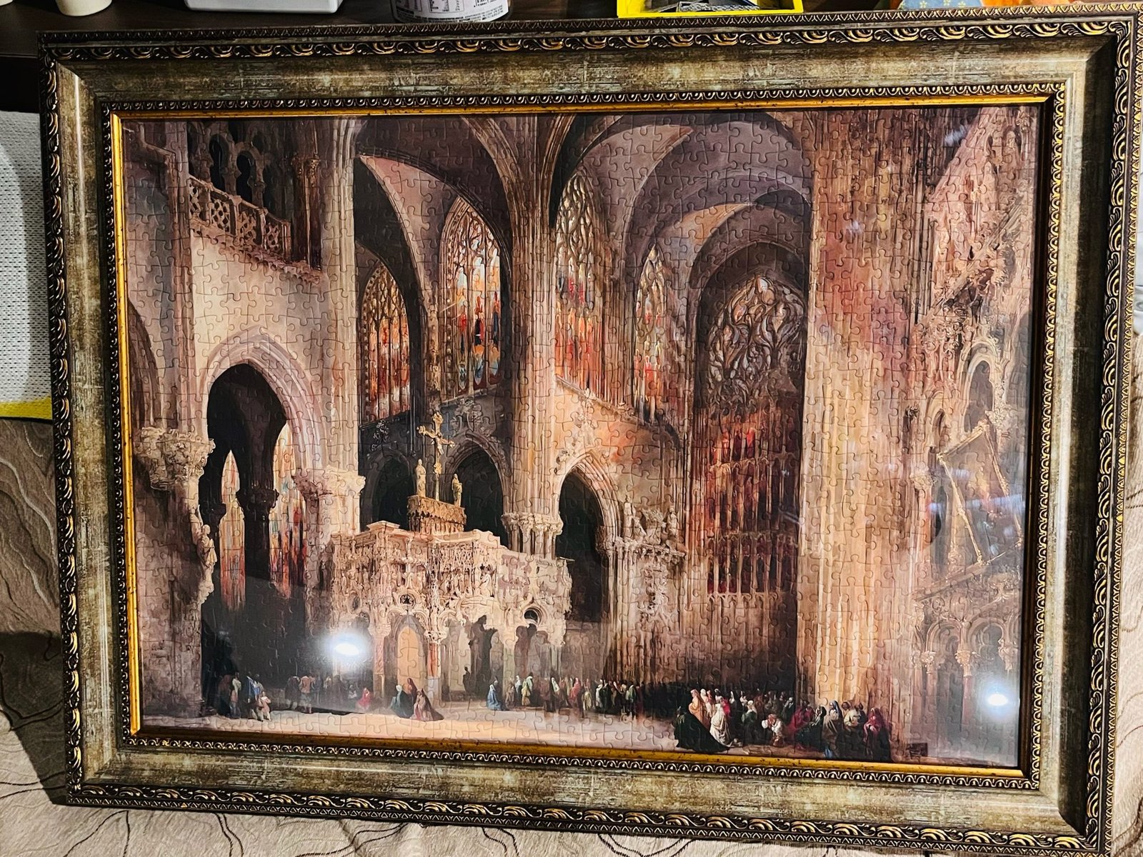 1000 Piece Puzzle-Seren Art-Interior de Catedral by Jenaro Pérez ...