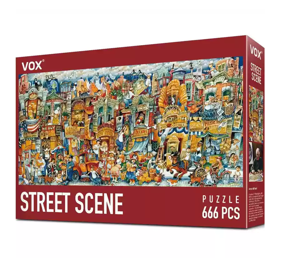 666pcs Jigsaw Puzzle-Vox Puzzle-Bill Bell-Street Scene - TopPuzzleShop