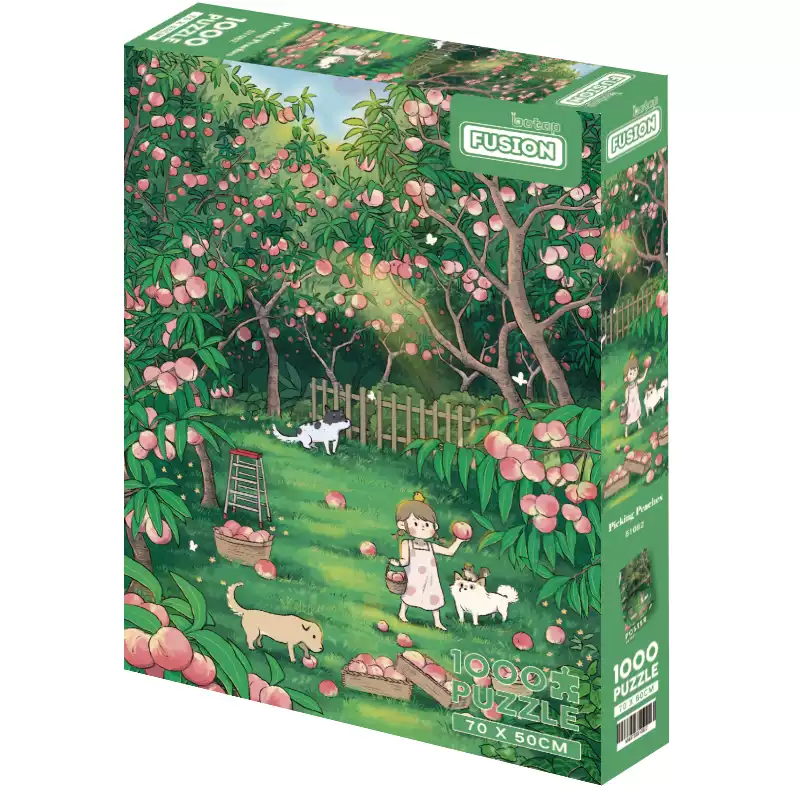1000pcs Jigsaw Puzzle-Botop Fusion-Picking Peaches - TopPuzzleShop