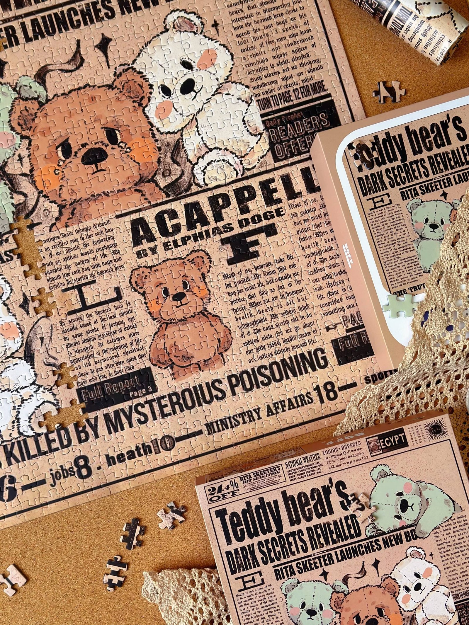 1000pcs Jigsaw Puzzle-Boff-Teddy Bear - TopPuzzleShop