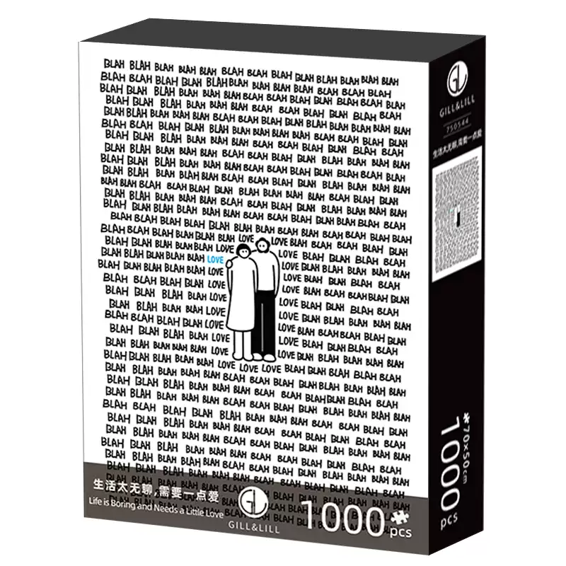 1000 Jigsaw Puzzle-Gill Lill-Life is Boring and Needs a Little Love ...