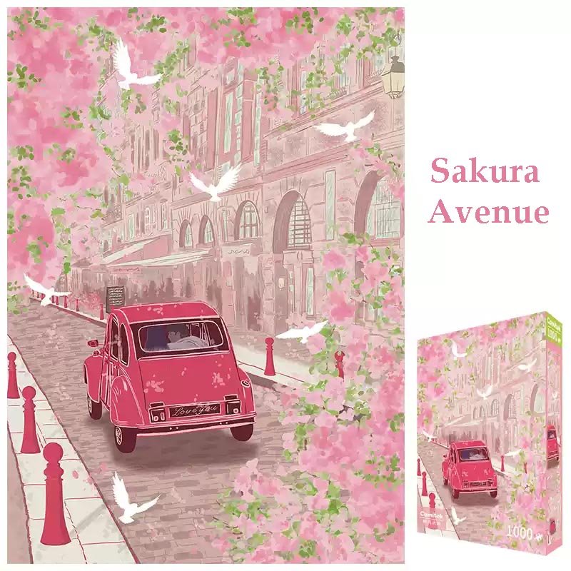 1000pcs Jigsaw Puzzle-Comitok-Sakura Avenue - TopPuzzleShop