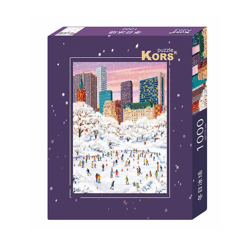 1000pcs Jigsaw Puzzle -Kors-Winter Ice Rink - TopPuzzleShop