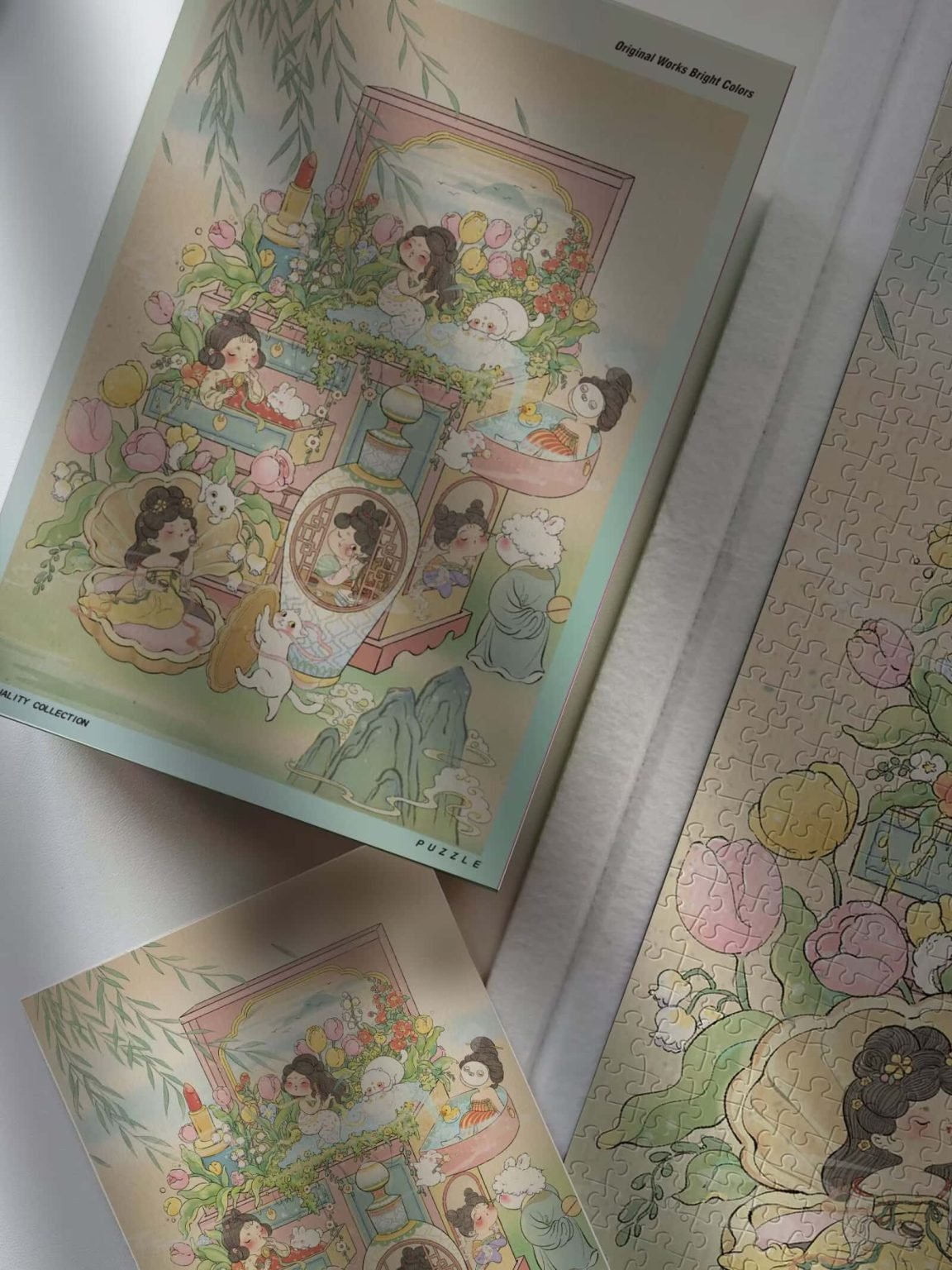 1000pcs Jigsaw Puzzle-Kessing-Makeup Illustrated Handbook - TopPuzzleShop