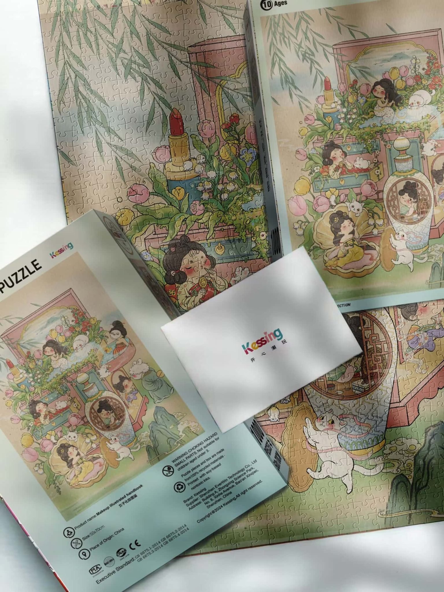 1000pcs Jigsaw Puzzle-Kessing-Makeup Illustrated Handbook - TopPuzzleShop