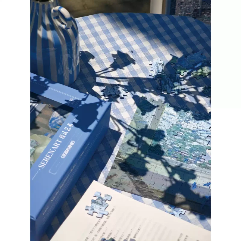 500 Piece Puzzle-Seren Art-Open Window to the Garden - TopPuzzleShop