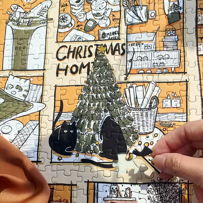 TKX-1000pcs Jigsaw Puzzle-Black Cat's Diary - TopPuzzleShop