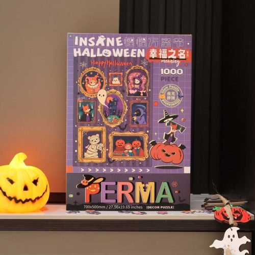 Perma Puzzle-1000 Piece-Insane Halloween Glow-in-the-night - TopPuzzleShop