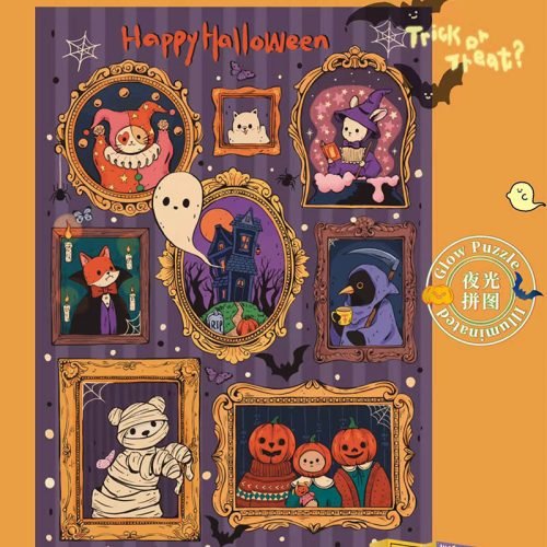 Perma Puzzle-1000 Piece-Insane Halloween Glow-in-the-night - TopPuzzleShop