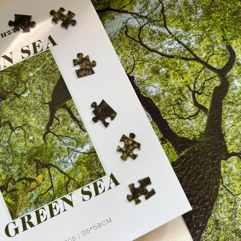 Lizzle Puzzle 500 Piece-Green Sea - TopPuzzleShop